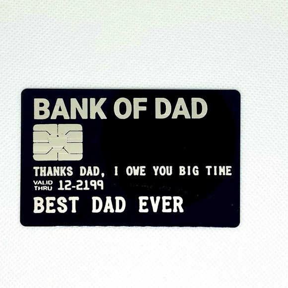 Accessories | Free Fathers Day Bank Of Dad Card Novelty Gift | Poshmark
